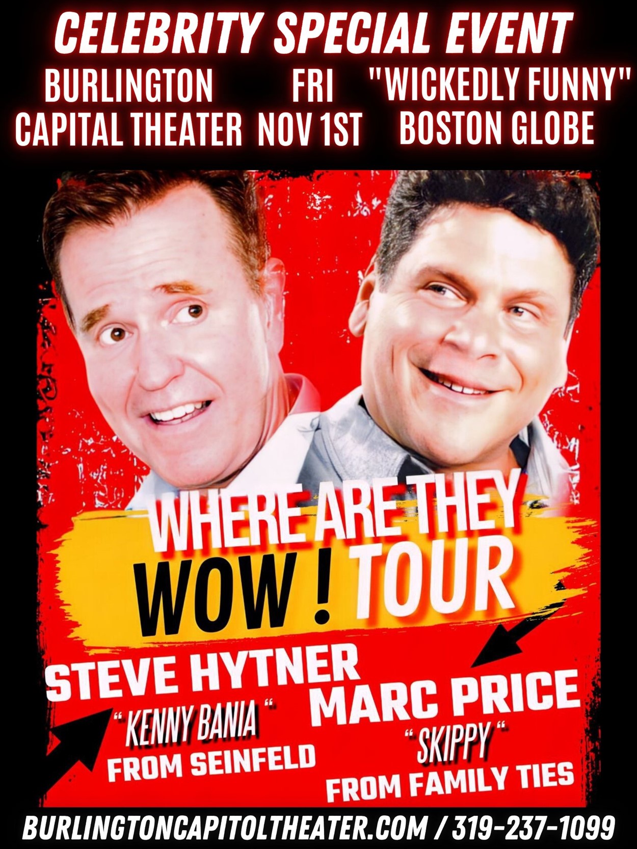 Capitol Theater Burlington - Where Are They Wow! Tour : Steve Hytner ...