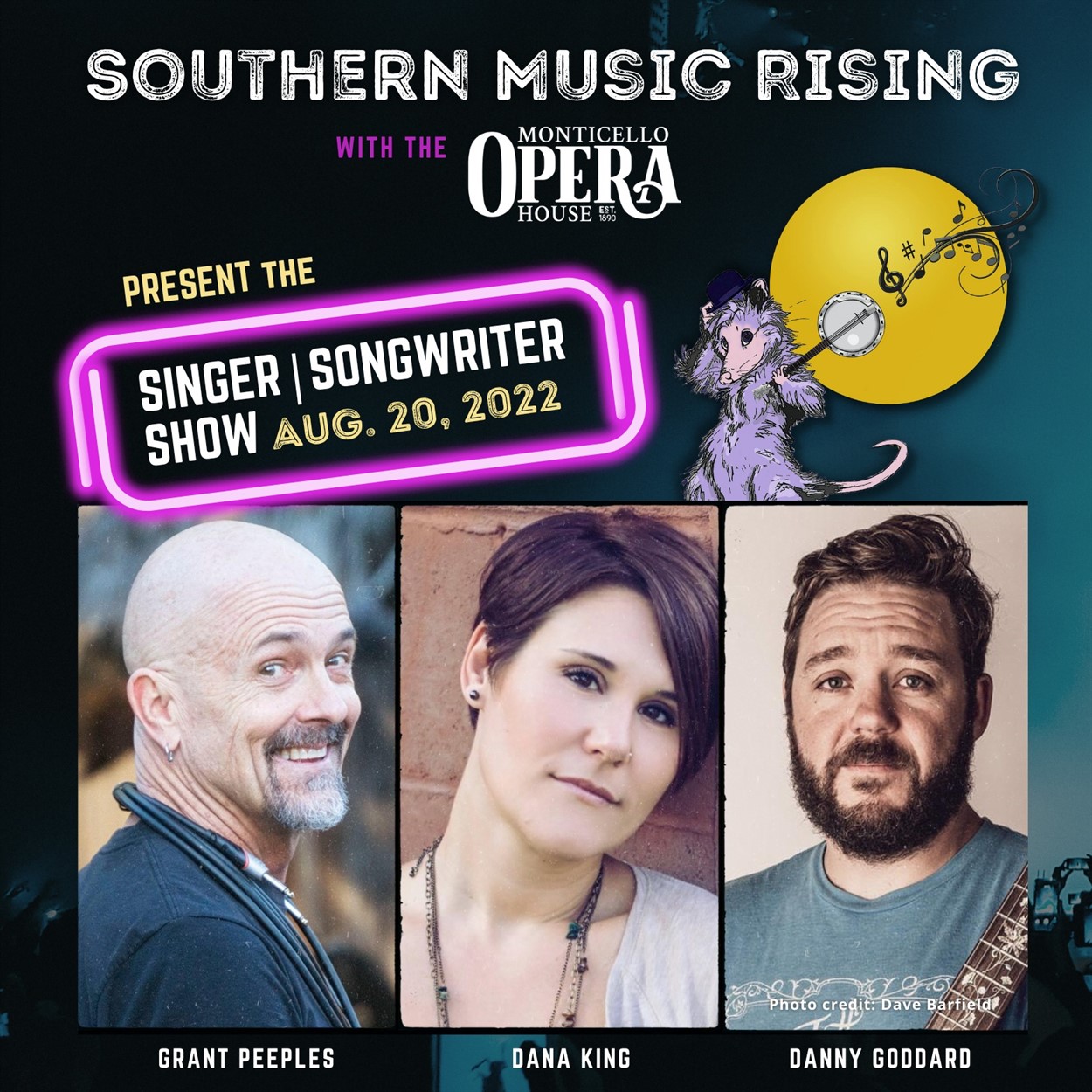 Monticello Opera House - Southern Music Rising Singer/Songwriter Show